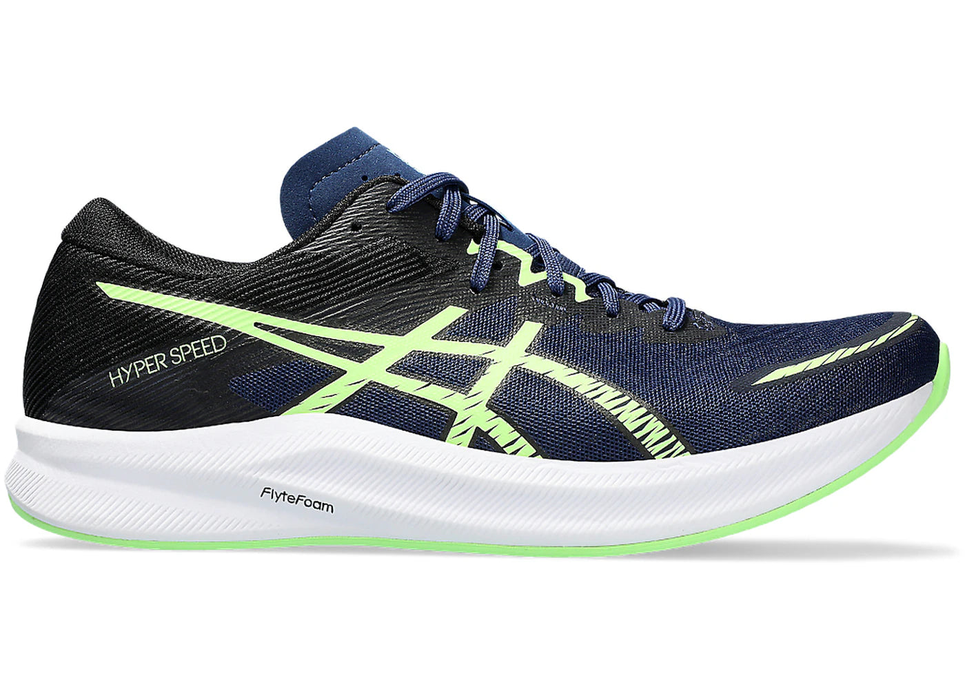 ASICS Hyper Speed 3 Blue Expanse Illuminate Green – Side Kicks