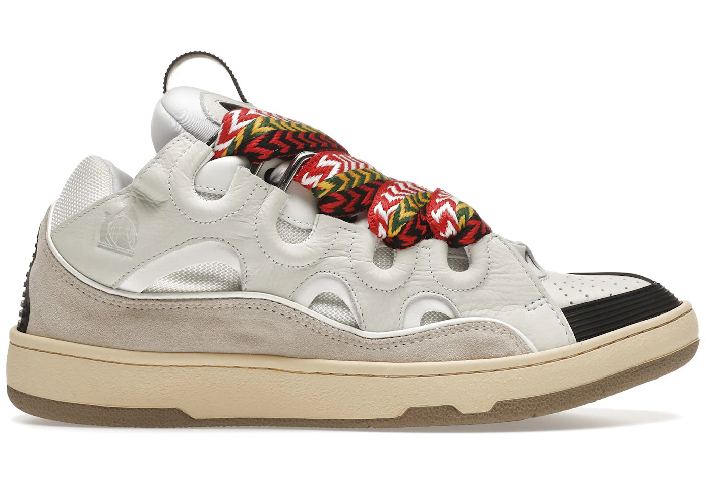 Lanvin Leather Curb White Ivory – Side Kicks