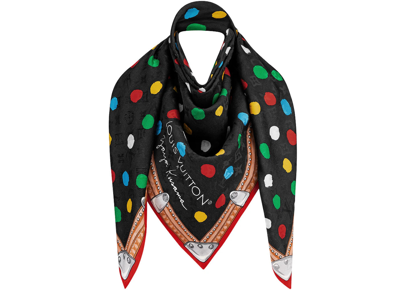 Louis Vuitton x Yayoi Kusama Painted Dots Monogram Shawl Black – Side Kicks