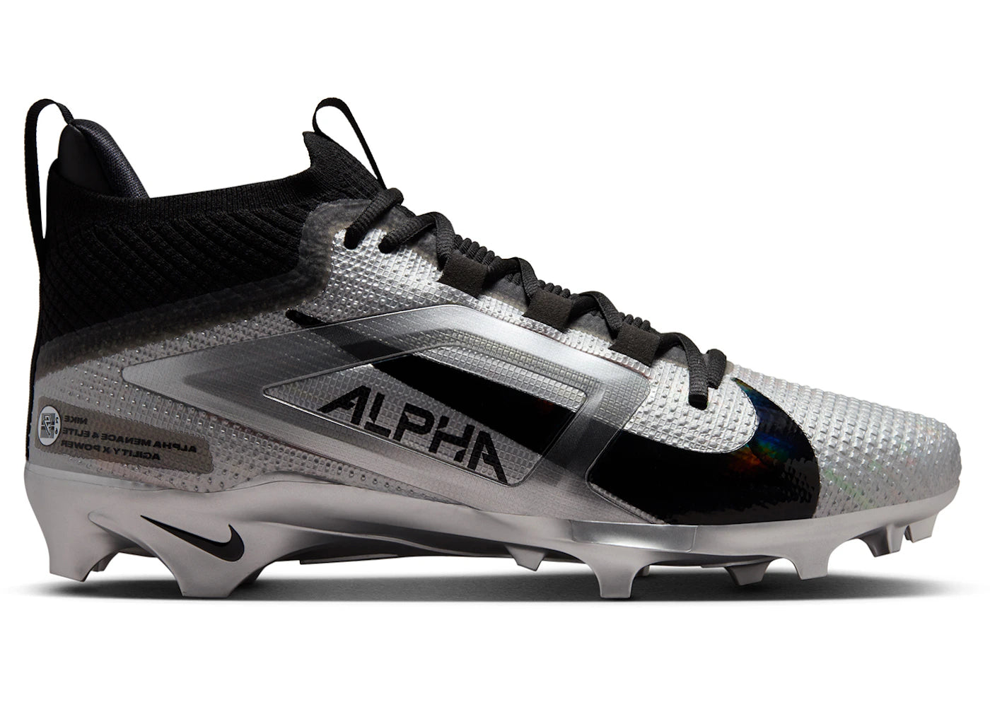 Nike Alpha Menace 4 Elite Saquon Barkley Metallic Silver – Side Kicks