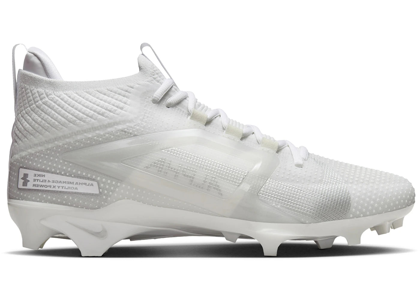 Nike Alpha Menace 4 Elite White Metallic Silver – Side Kicks