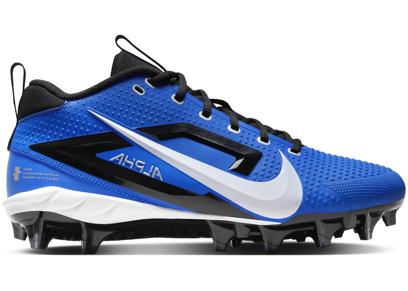 Nike Alpha Menace 4 Varsity Hyper Royal Metallic Silver Midnight Navy – Side Kicks