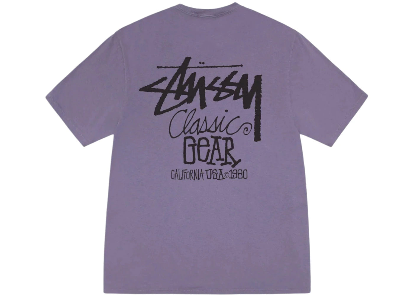 Stussy Classic Gear Pig. Dyed Tee Grape – Side Kicks