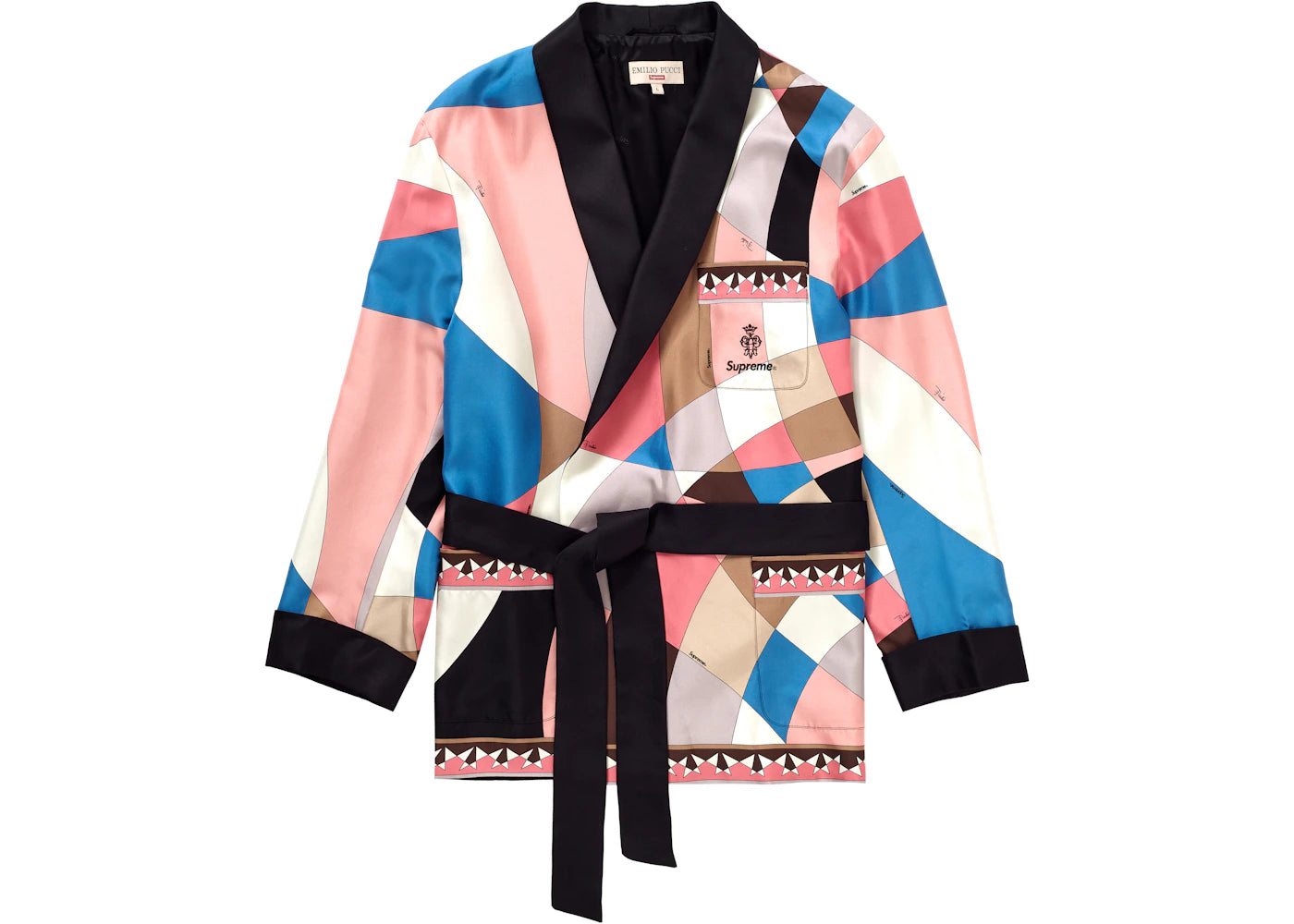 Supreme Emilio Pucci Silk Smoking Jacket Dusty Pink – Side Kicks