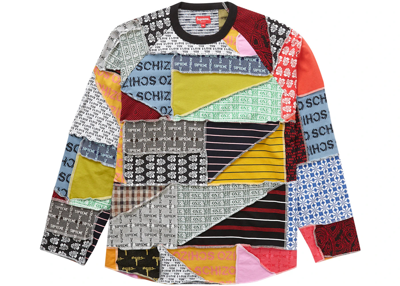 Supreme Patchwork Jacquard L/S Top Multicolor – Side Kicks