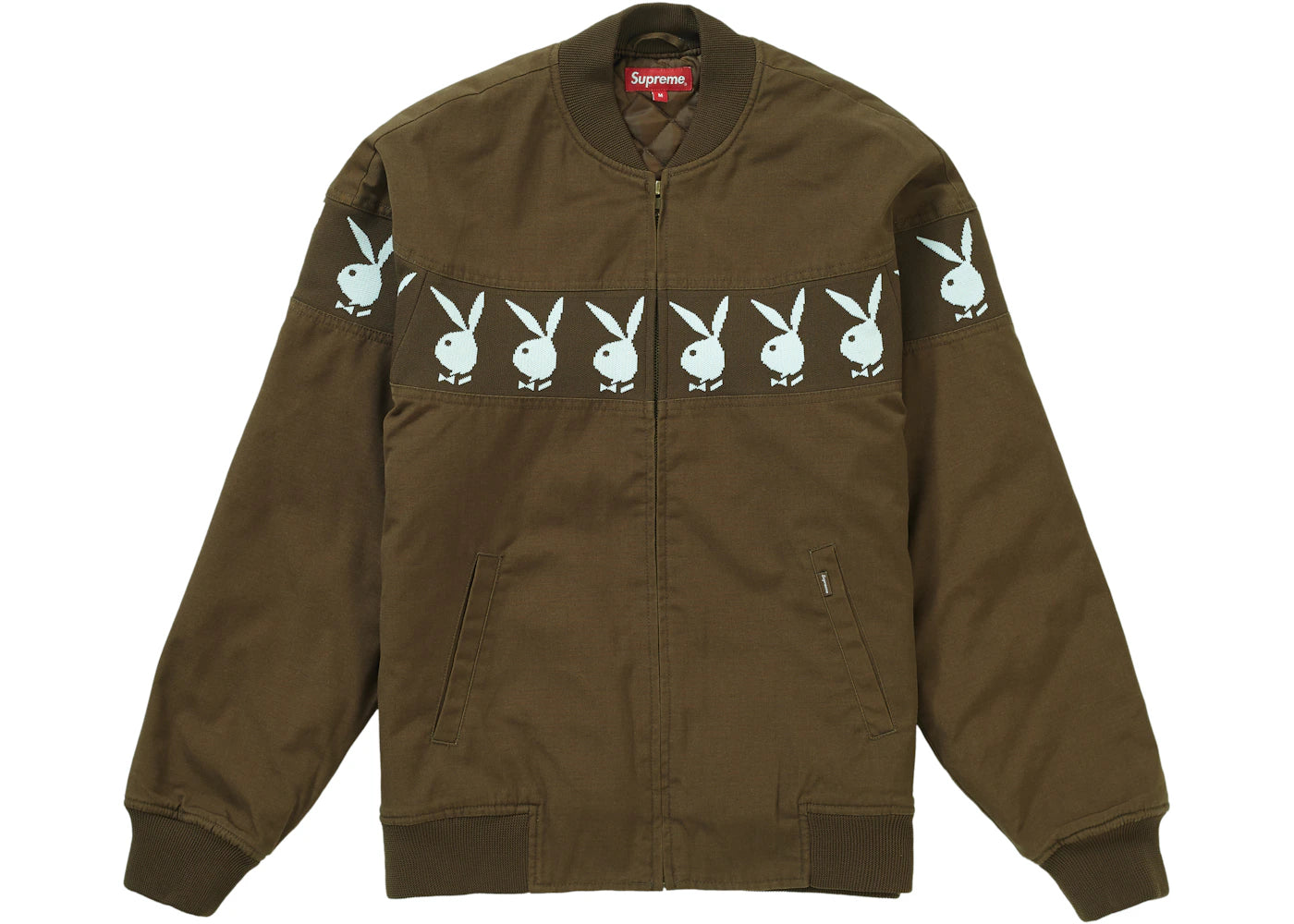 Supreme Playboy Crew Jacket Brown – Side Kicks