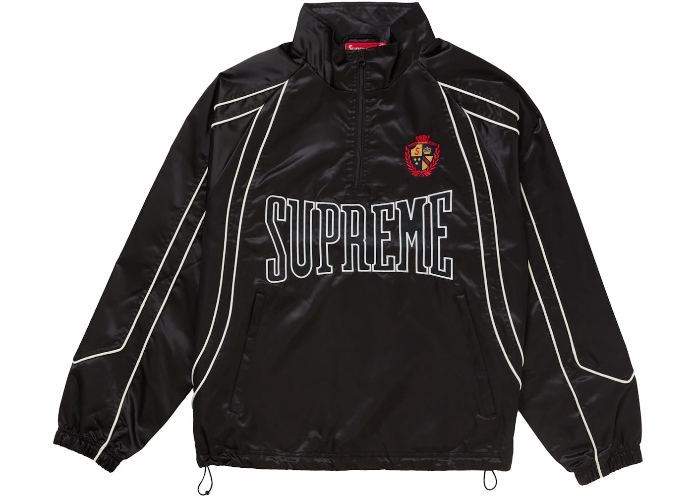 Supreme Satin Piping Pullover Black – Side Kicks