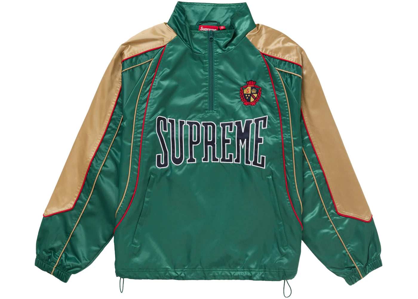 Supreme Satin Piping Pullover Green – Side Kicks