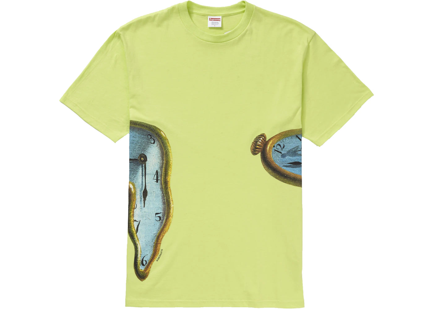 Supreme The Persistence Of Memory Tee Neon Green – Side Kicks