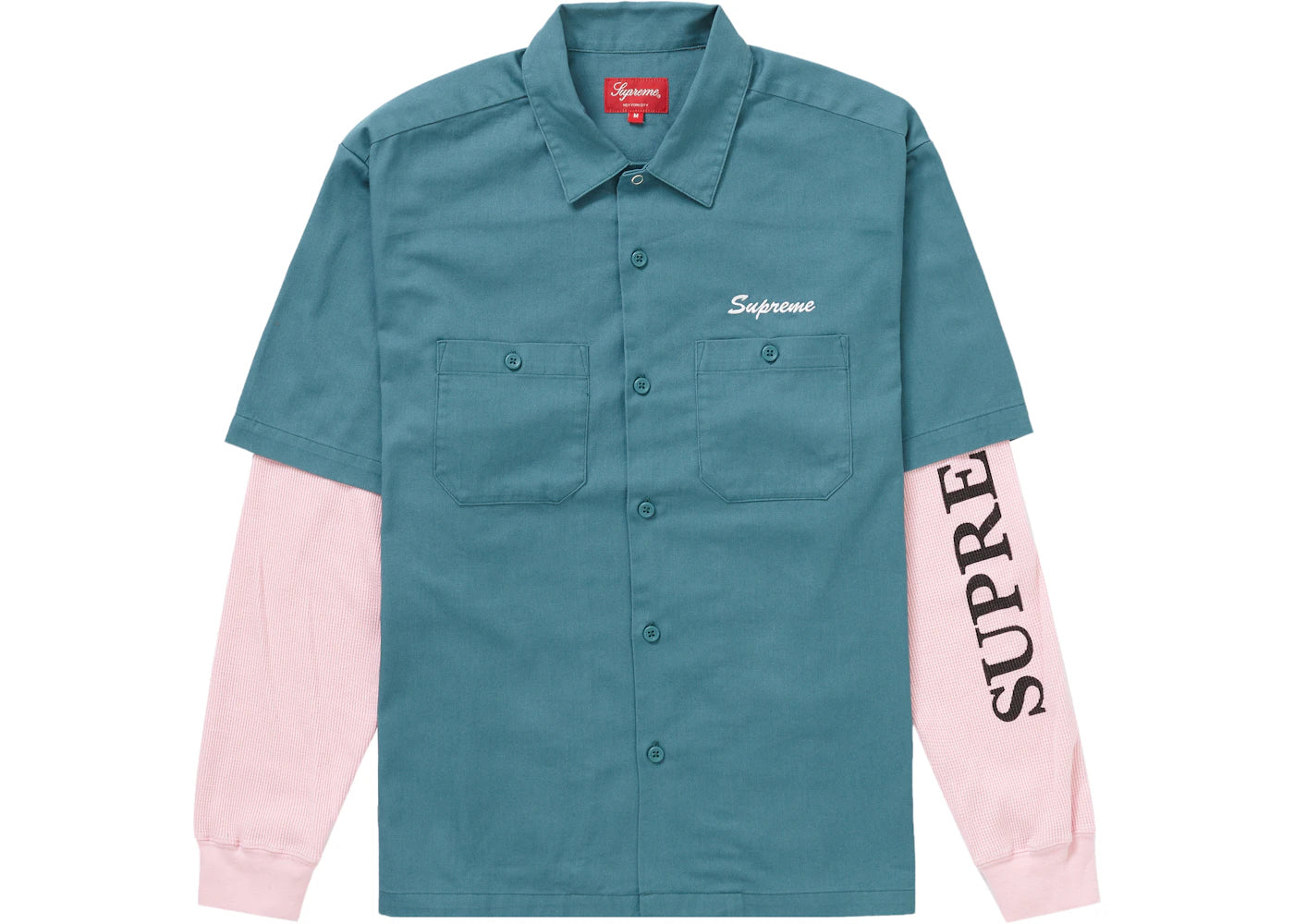 Supreme Thermal Work Shirt Work Green – Side Kicks