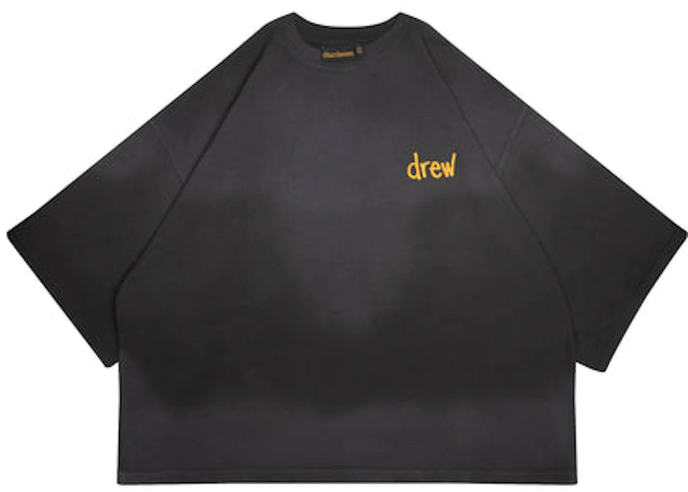 drew house scribble boxy t-shirt faded black – Side Kicks