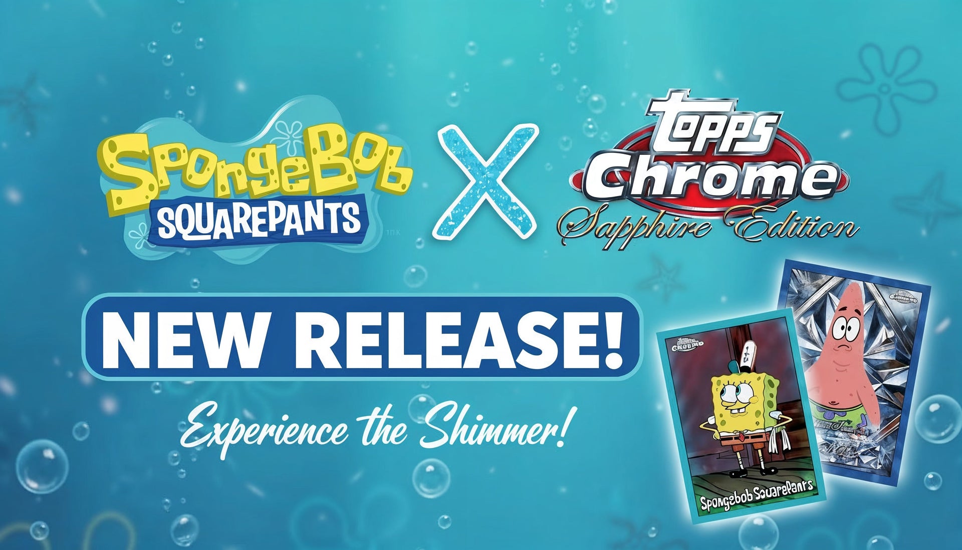 2025 Topps Chrome® SpongeBob 25th Anniversary — Sapphire Edition Shini ...