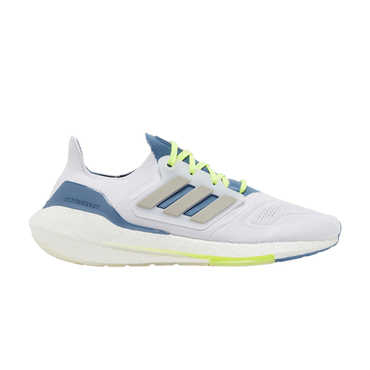 adidas Ultra Boost 22 White Metal Grey Linen Green – Side Kicks