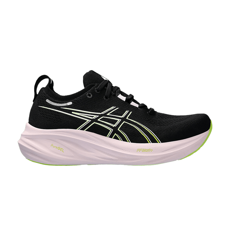 ASICS Gel-Nimbus 26 Black Neon Lime (Women's) – Side Kicks