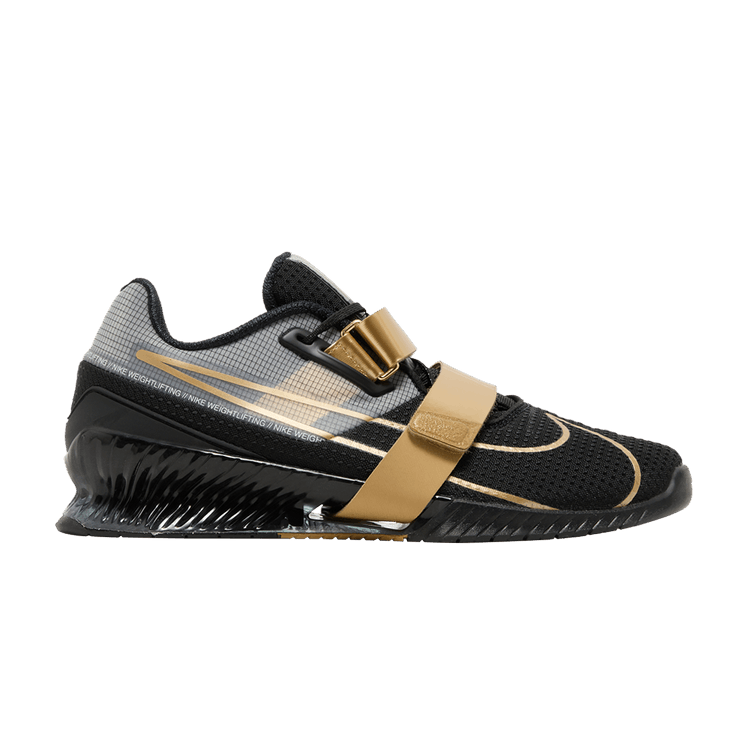 Nike Romaleos 4 Black Metallic Gold – Side Kicks