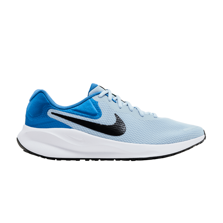 Nike Revolution 7 Light Armory Blue Star Blue Green Strike Black – Side ...
