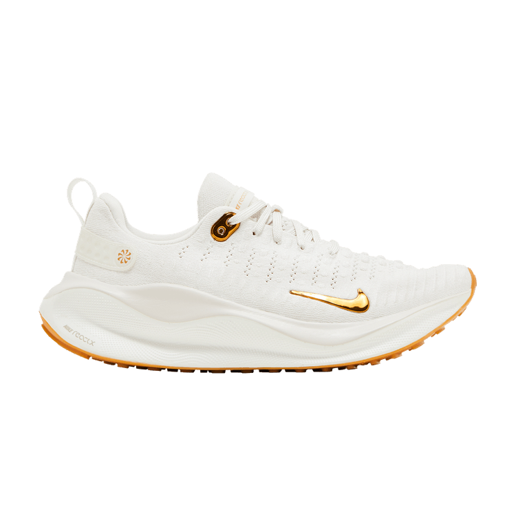 Nike ReactX Infinity Run 4 White Gum Metallic Gold (Women's) – Side Kicks