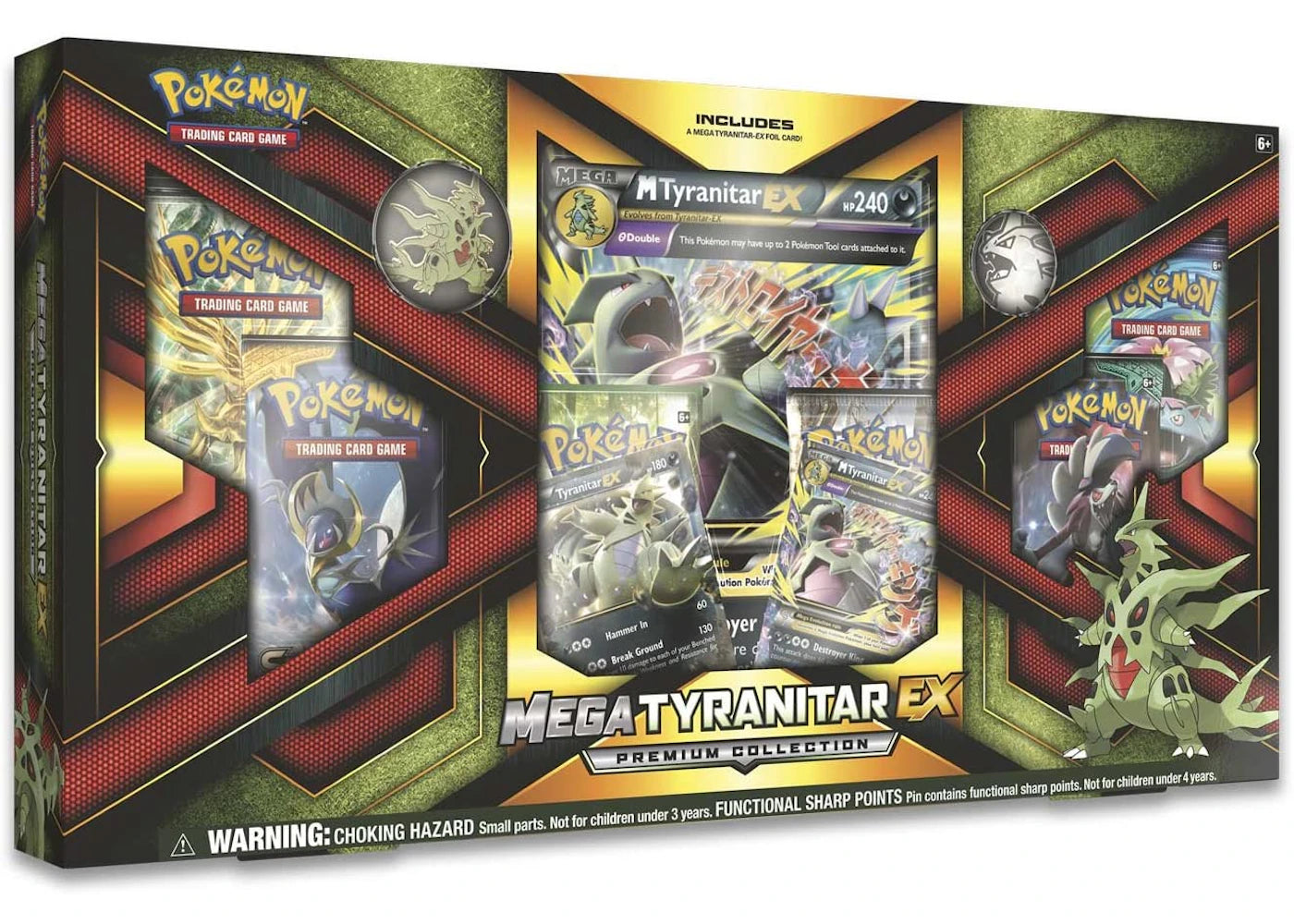2017 Pokemon TCG Mega Tyranitar EX Premium Collection – Side Kicks