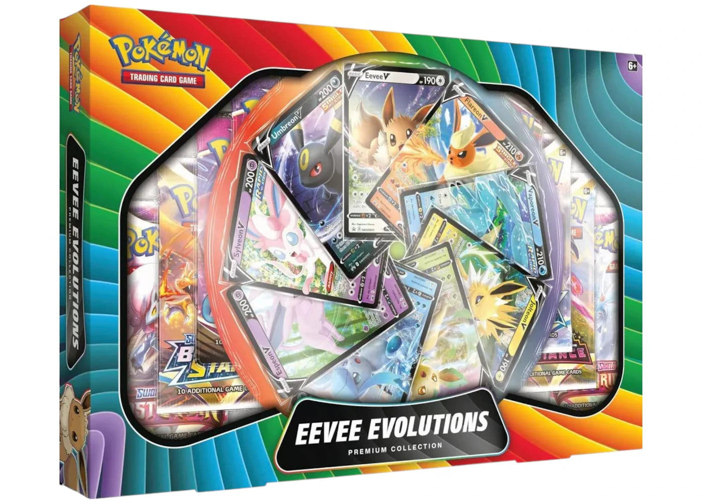 2022 Pokémon Sword & Shield Eevee Evolutions Premium Collection Box ...