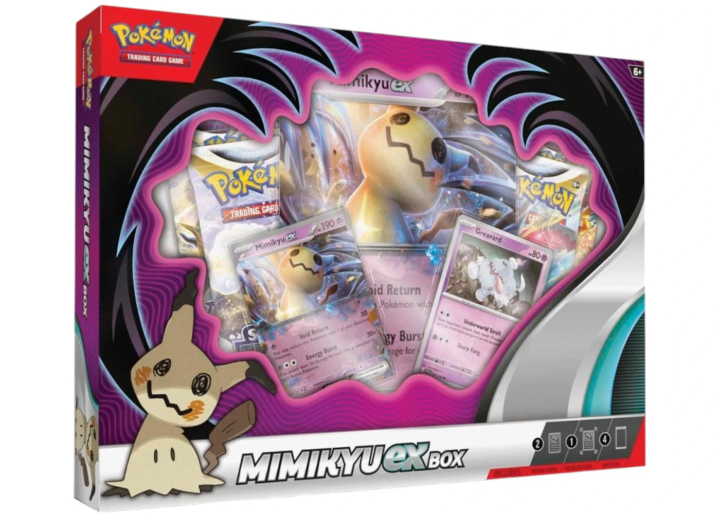 2023 Pokémon Sword & Shield Mimikyu EX Collection Box – Side Kicks