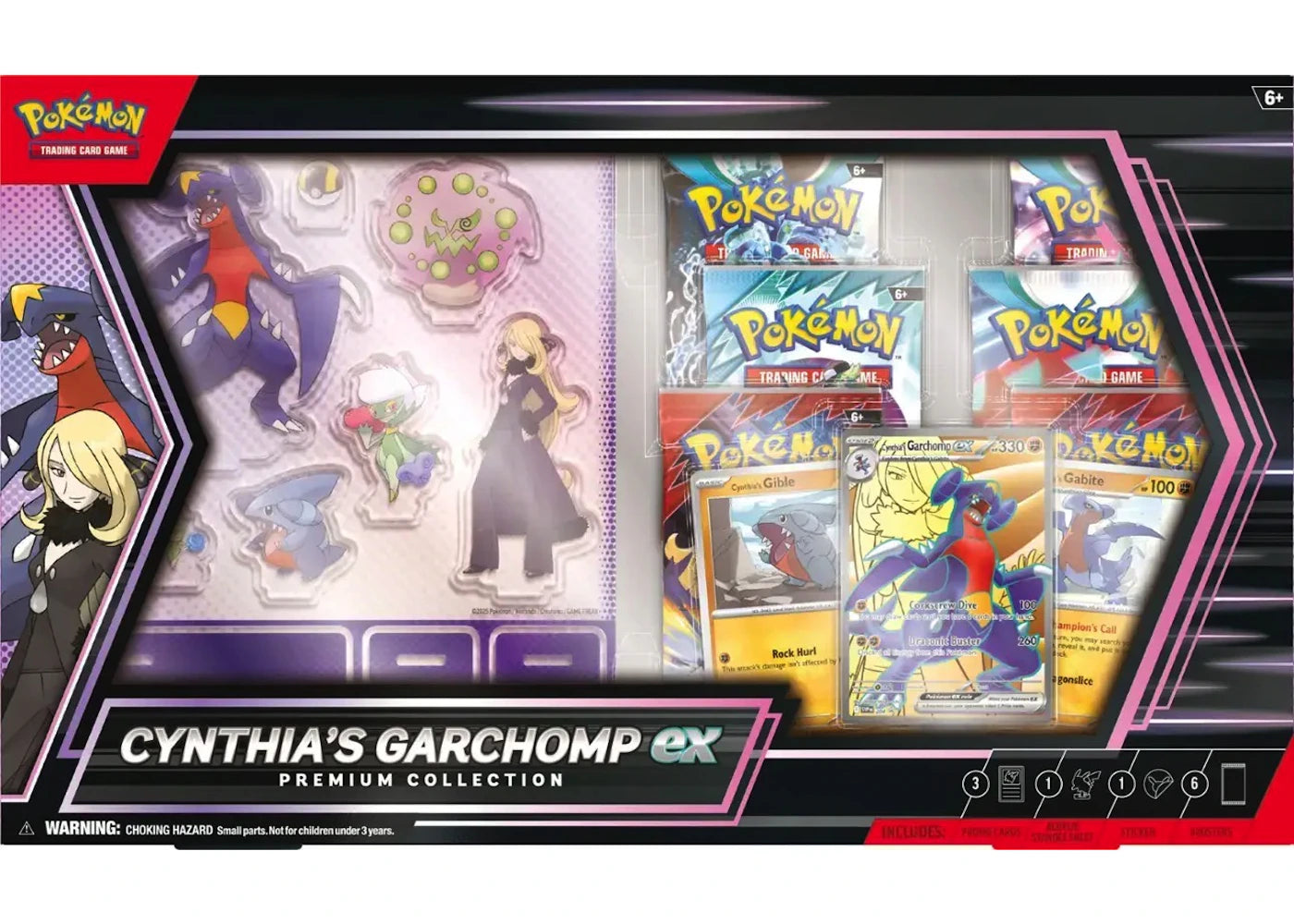 2025 Pokémon Scarlet & Violet Cynthia's Garchomp ex Premium Collection ...