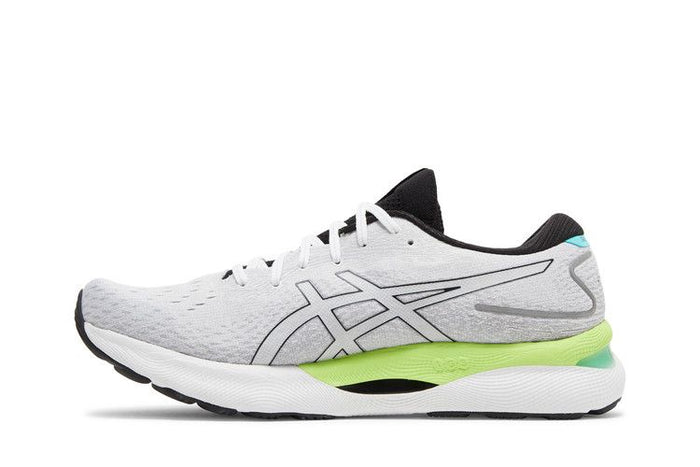 ASICS Gel-Nimbus 24 White Black Lime Green – Side Kicks
