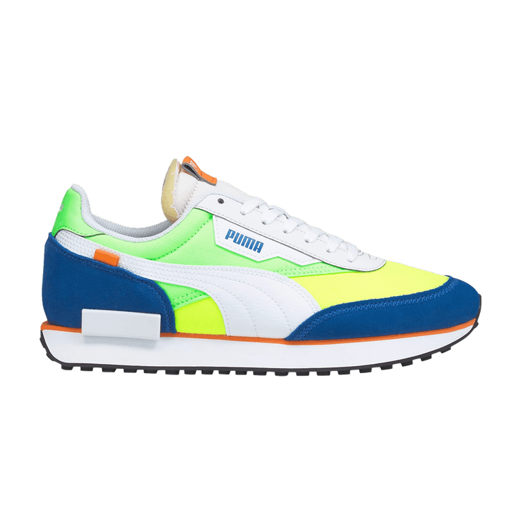 Puma Future Rider Play On White Fizzy Lime Royal – Side Kicks