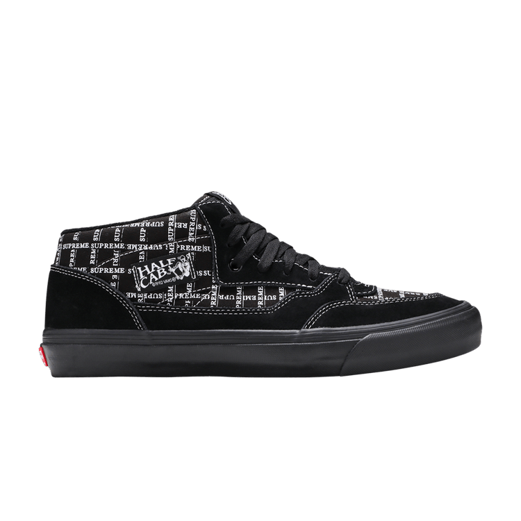 Vans Half Cab Supreme Grid Black – Side Kicks