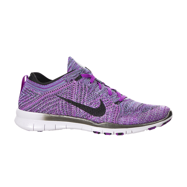 Nike Free Tr Flyknit Vivid Purple Black-Fuchsia Glow-Light Volt (Women ...