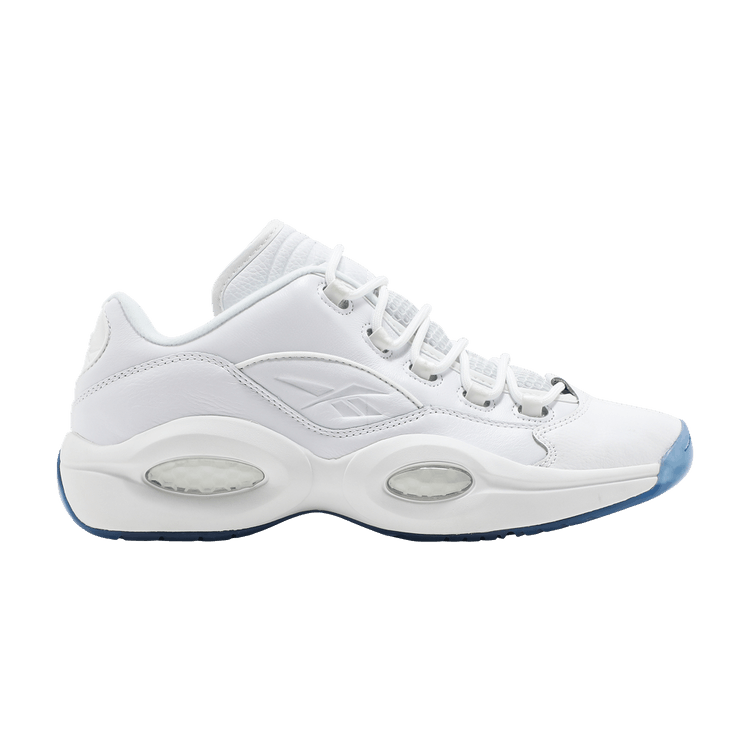Reebok Question Low White Clear Blue Sole – Side Kicks