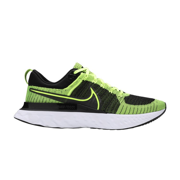 Nike React Infinity Run Flyknit 2 Volt Black – Side Kicks