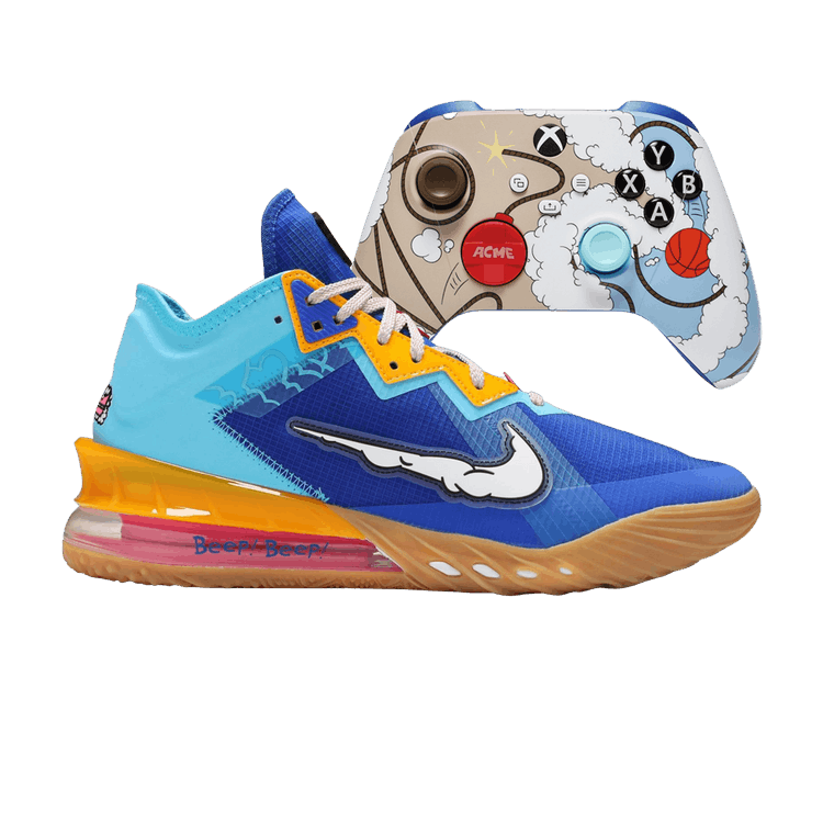Nike LeBron 18 Low Xbox Controller Set Wile E. vs Roadrunner Space Jam ...
