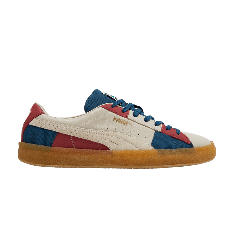 Puma Suede Crepe Patch Peyote Blue Red – Side Kicks