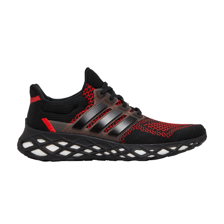 adidas Ultra Boost Web DNA Core Black Vivid Red – Side Kicks