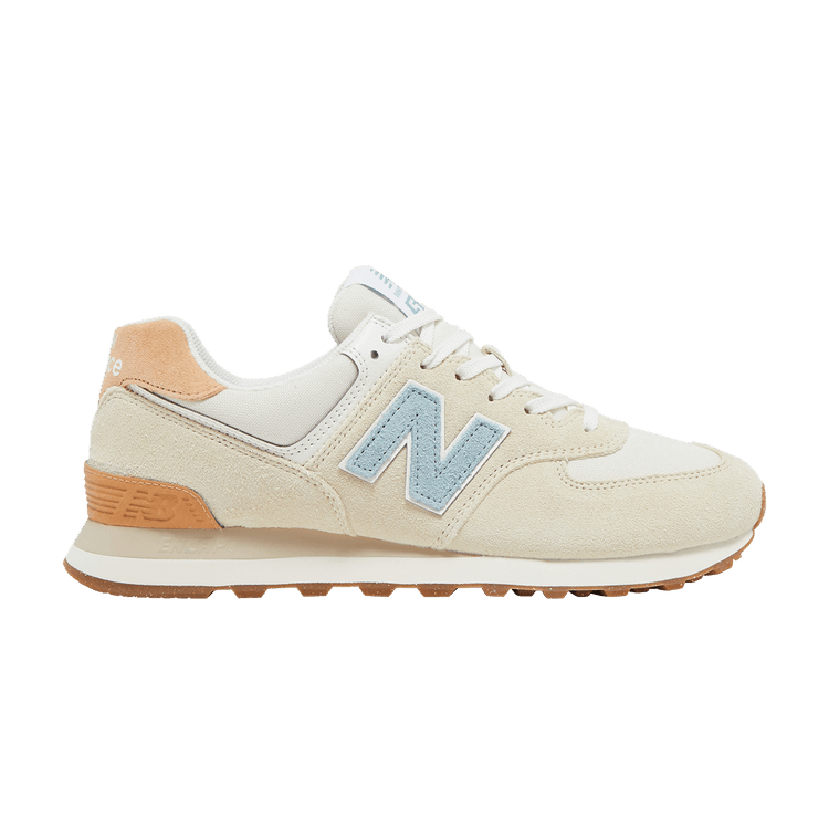 New Balance 574 Beige Light Blue Gum – Side Kicks