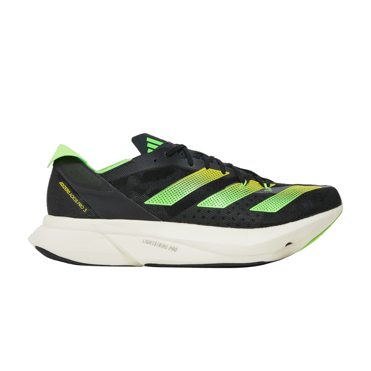 adidas Adios Pro 3 Black Beam Yellow Solar Green – Side Kicks