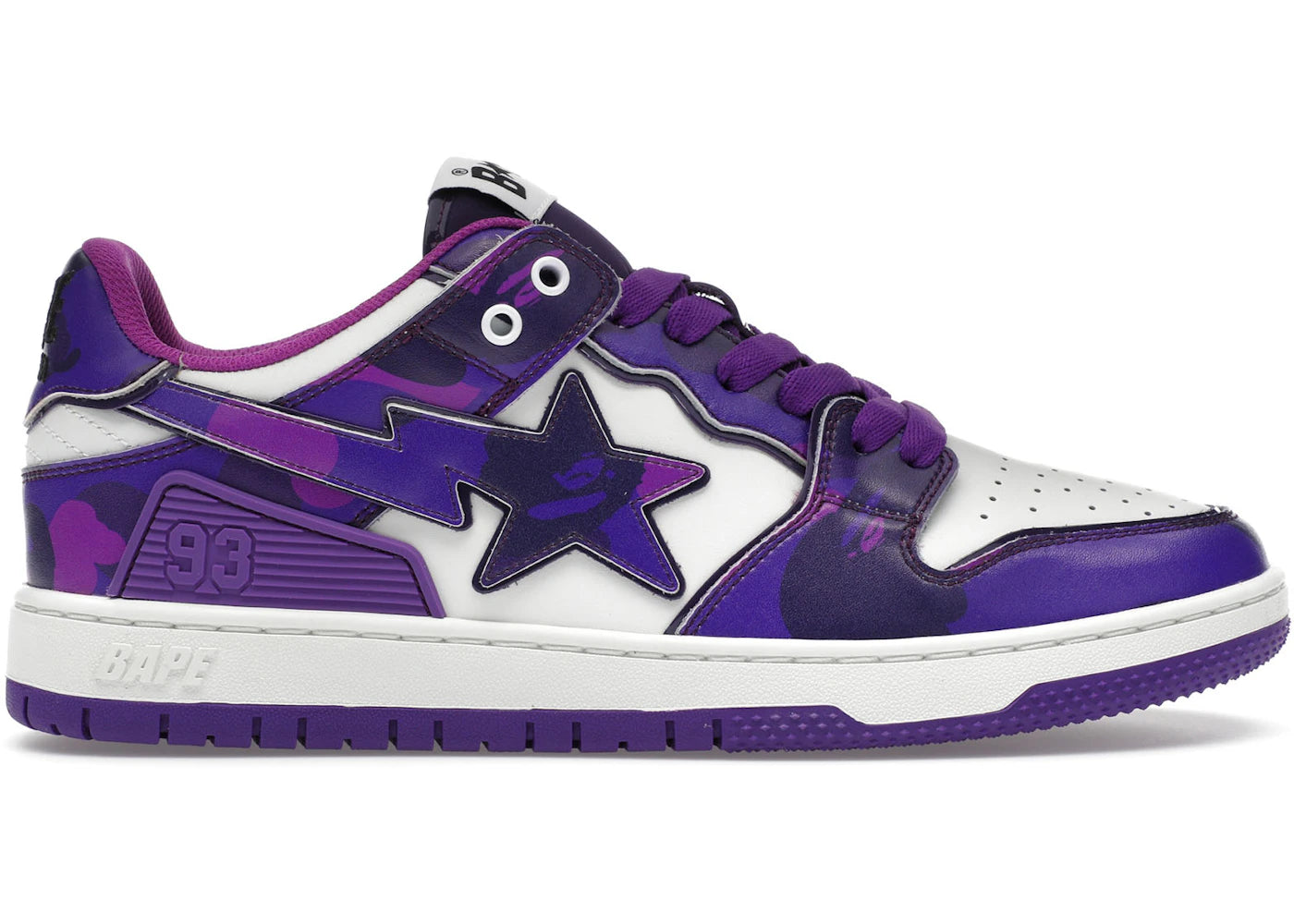 A Bathing Ape Bape SK8 Sta #1 M2 Purple Camo – Side Kicks