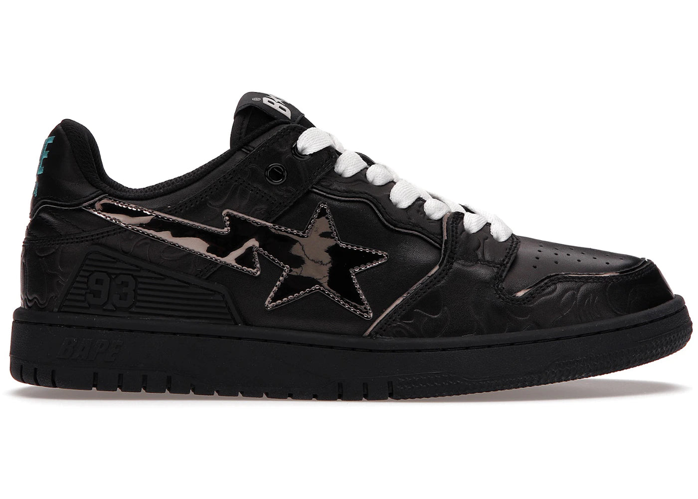 A Bathing Ape Bape SK8 Sta Black Silver – Side Kicks