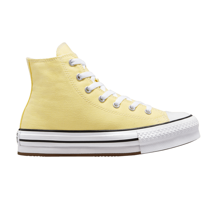 Converse Chuck Taylor All Star Eva Lift Hi Soft Sunshine White (GS ...