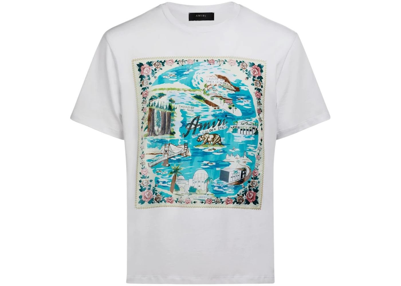 AMIRI California Hawaiian Tee White – Side Kicks