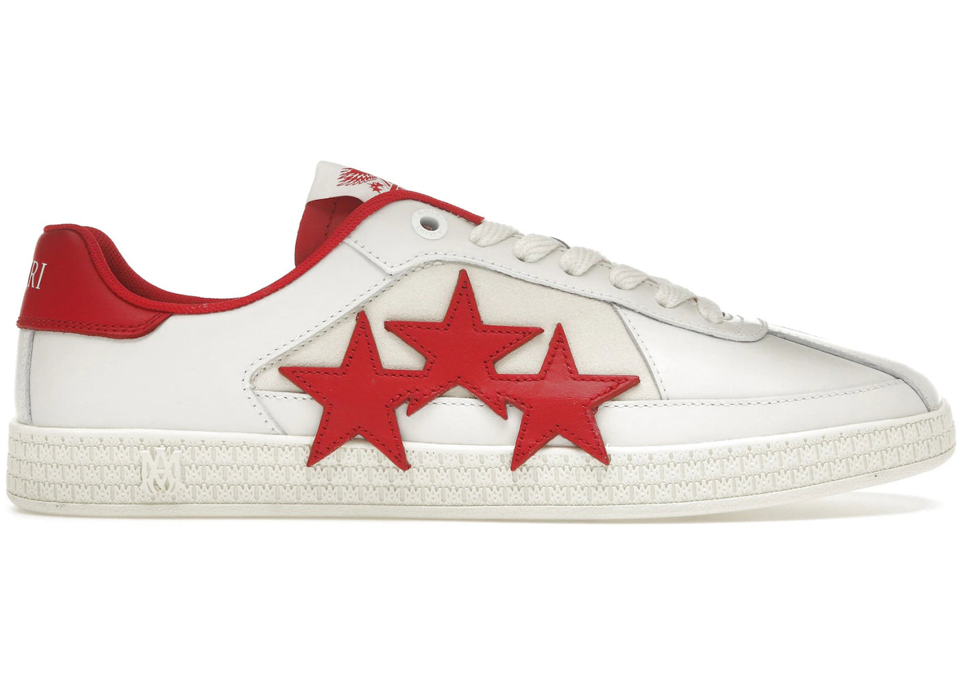 AMIRI Pacific Stars White Varsity Red – Side Kicks