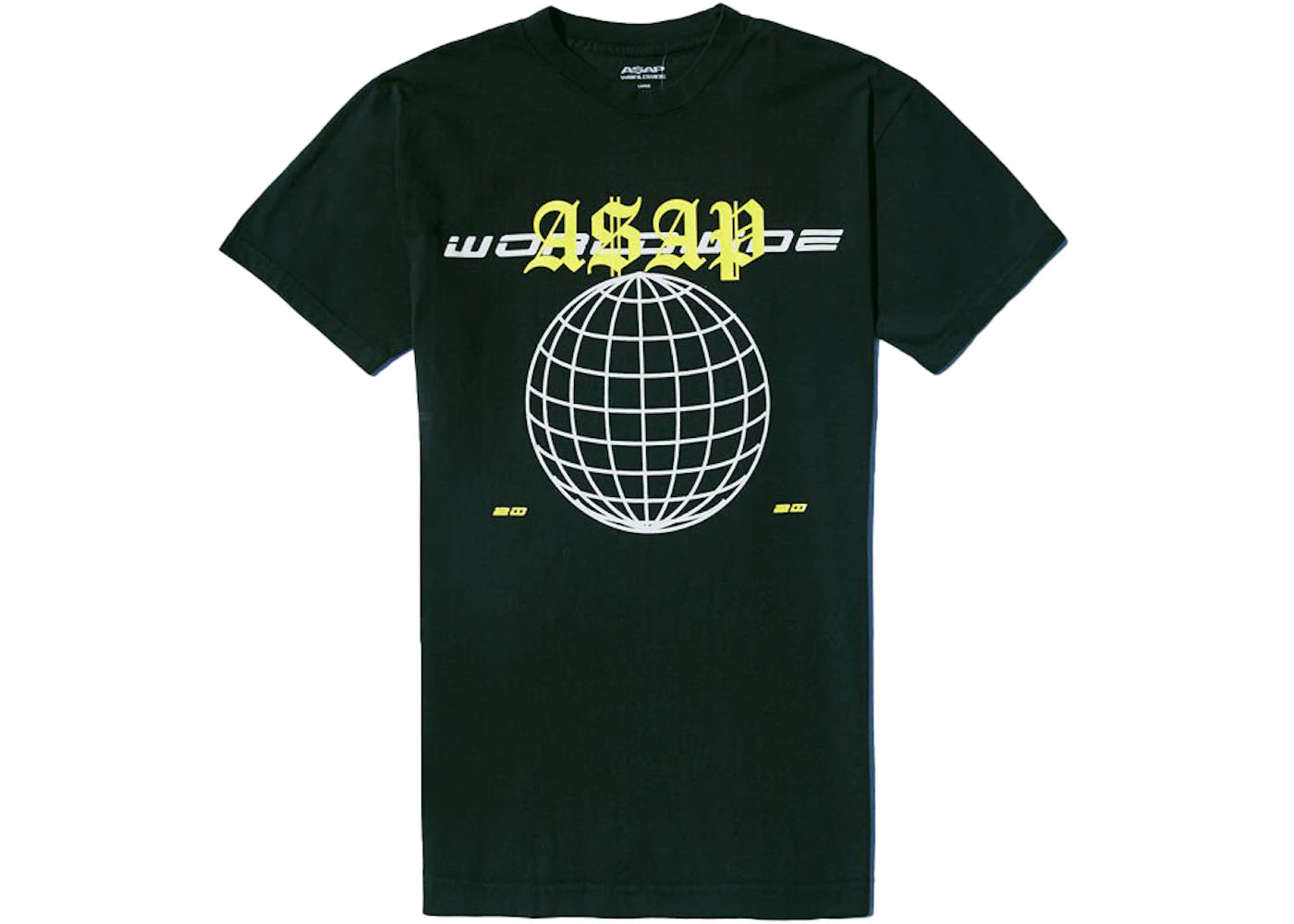 A$AP Worldwide Globe T-Shirt Black – Side Kicks