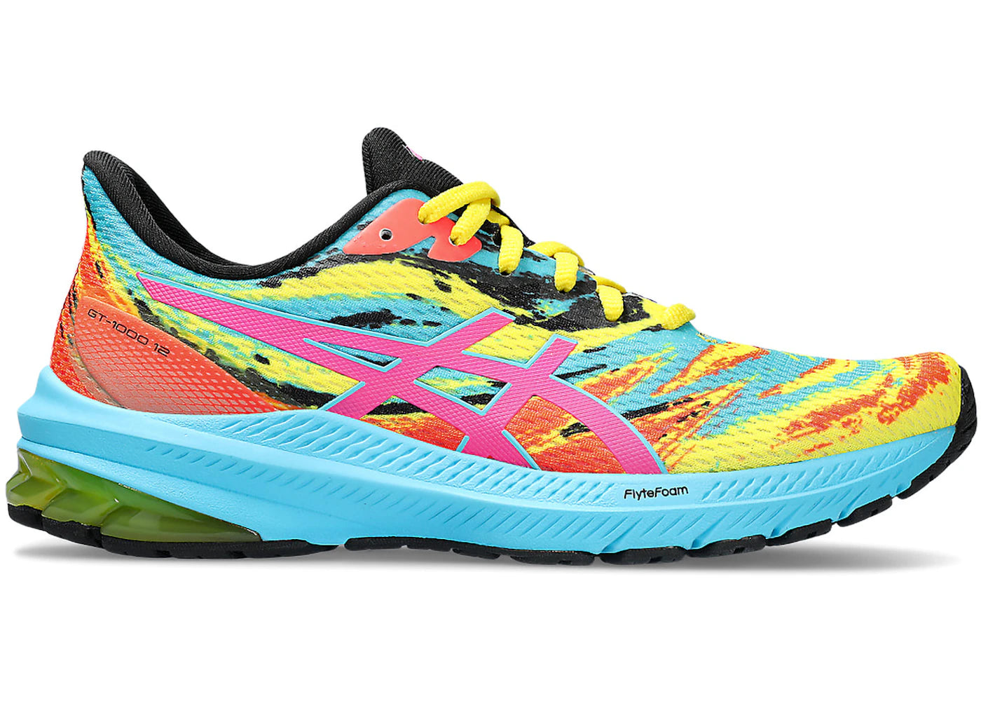 ASICS GT-1000 12 Vibrant Yellow Hot Pink (Women's) – Side Kicks