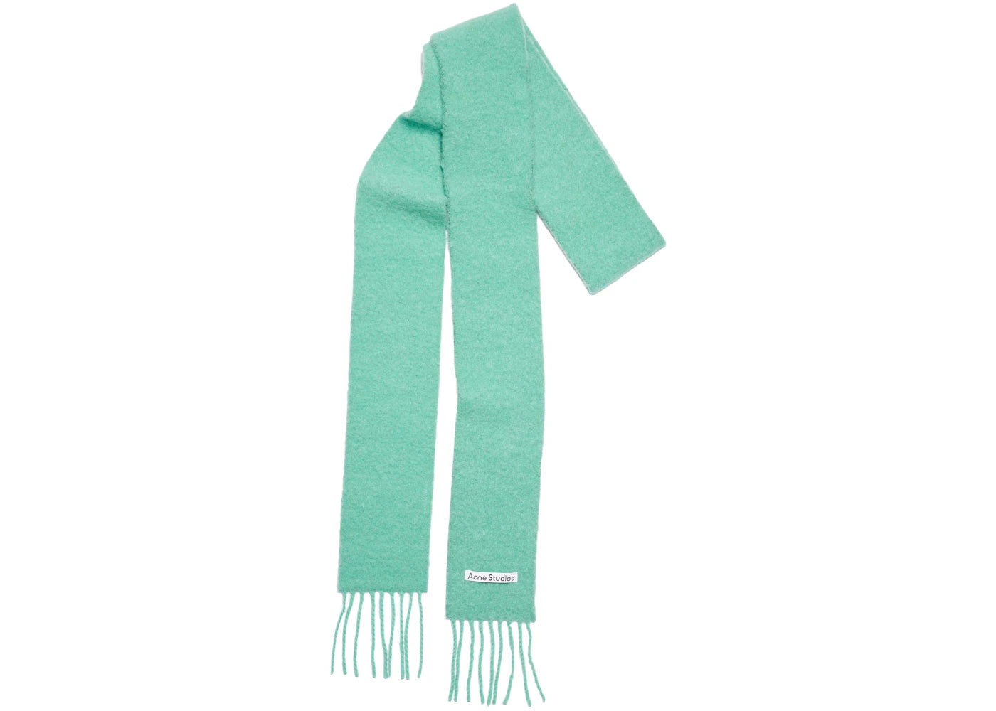Acne Studios Wool-Alpaca Fringe Scarf Jade Green – Side Kicks
