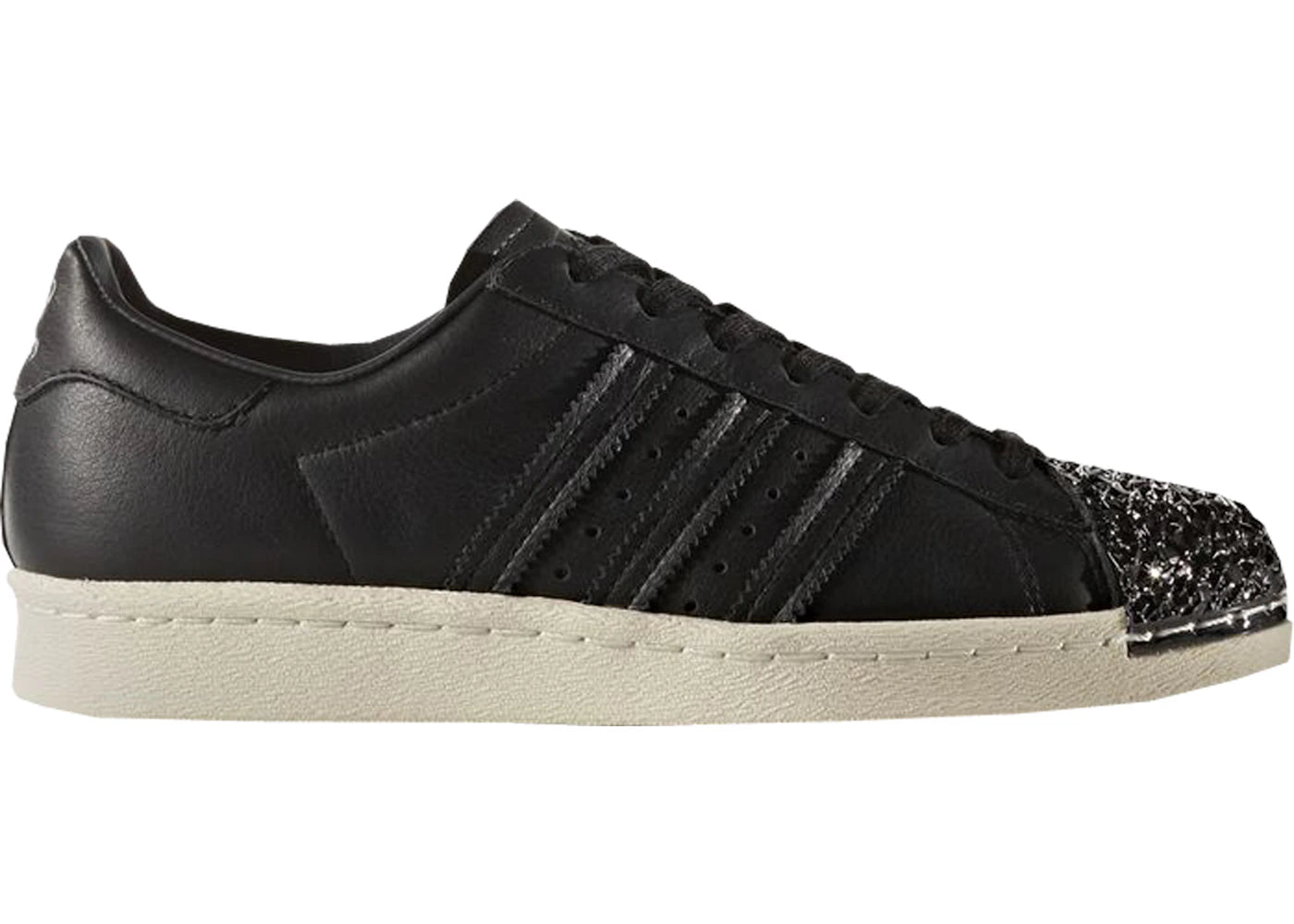 adidas Superstar 80s 3D Metal Toe Black (Women's) – Side Kicks