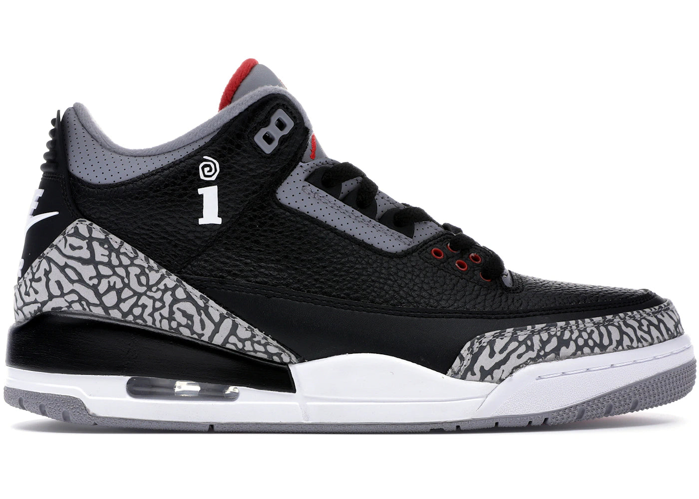 Jordan 3 Retro Interscope Records Black Cement – Side Kicks