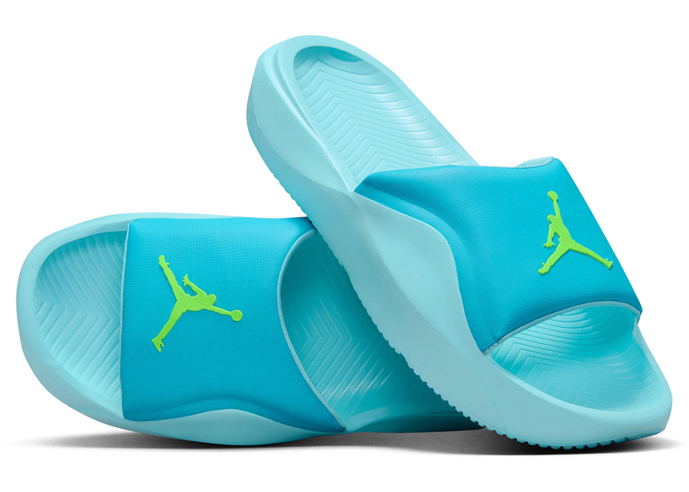 Jordan Franchise Slide Chlorine Blue Copa Electric Green – Side Kicks