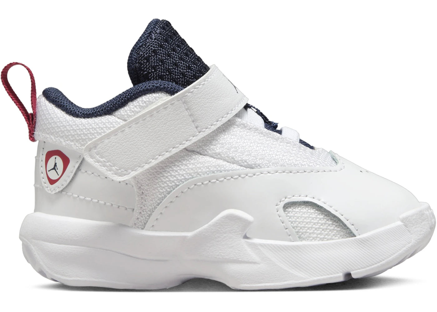 Jordan Max Aura 6 White Varsity Red Midnight Navy (TD) – Side Kicks