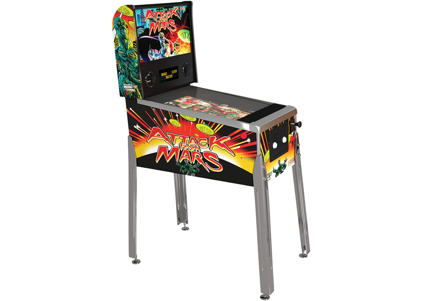 Arcade1UP Attack from Mars Pinball Machine – Side Kicks