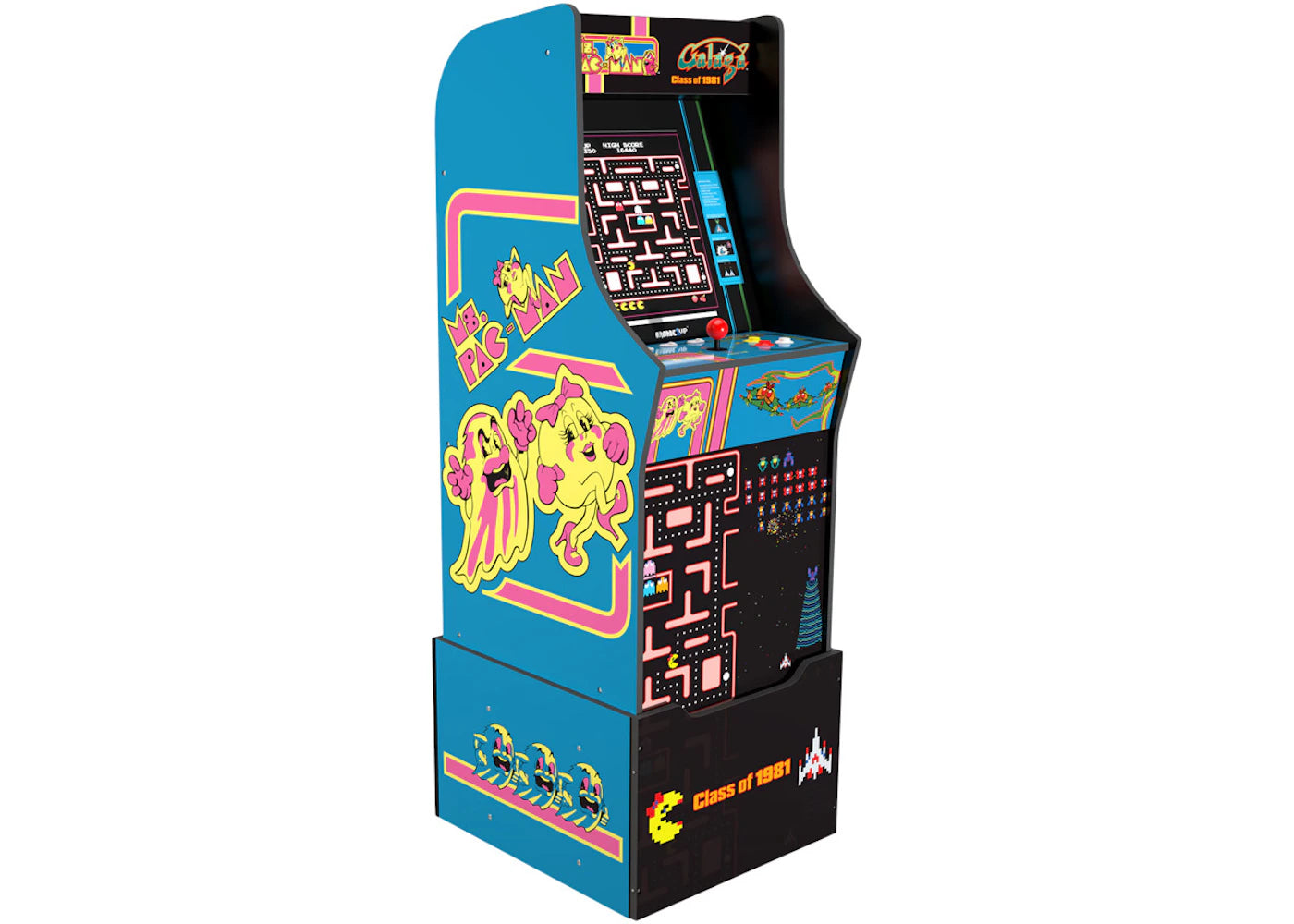 Arcade1UP Ms. Pacman & Galaga Class of 81' Arcade Machine – Side Kicks